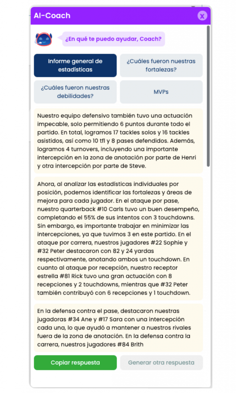 Inteligencia artificial Football - AI Coach - Cloob Football